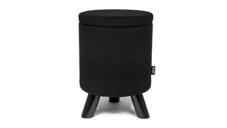 Luxe opberg poef kerstpakket in corduroy design - Kerstpakketten123.nl